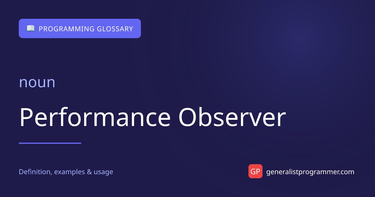 What is Performance Observer - JavaScript Guide | Programming ...